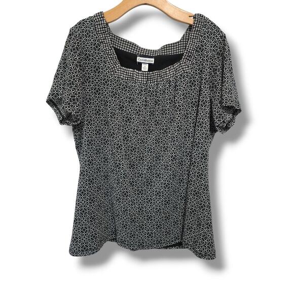 Croft & Barrow Plus | Tops | Croft Barrow Womens Plus Size Black White ...